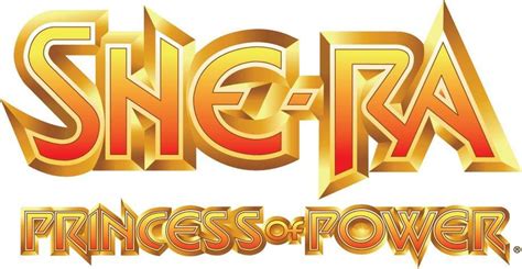 She Ra Princess Of Power Logo In Gold And Red