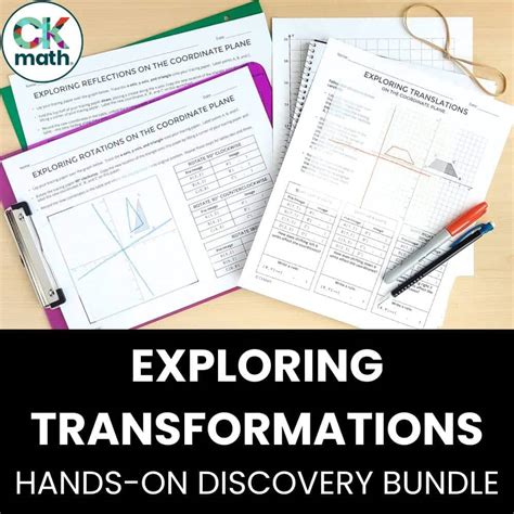 Transformations On The Coordinate Plane Hands On Discovery Bundle Ckmath®