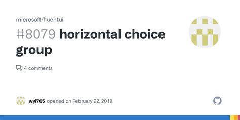 Horizontal Choice Group · Issue 8079 · Microsoftfluentui · Github