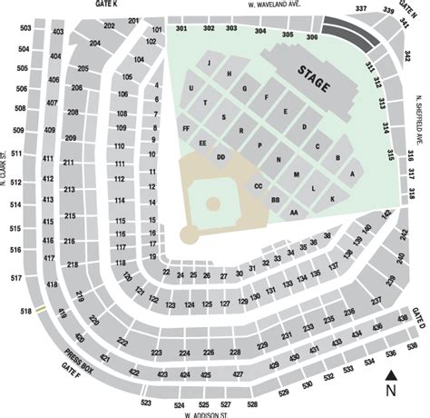 Cubs Seating Chart View