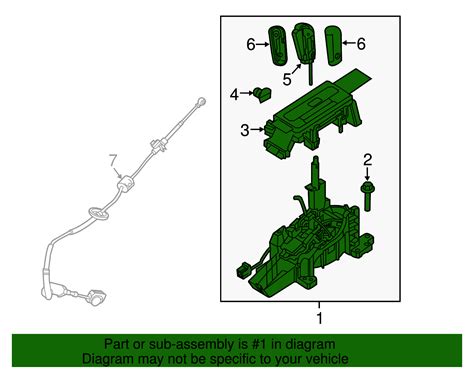 Bl3z 7210 Ca Gear Shift Assembly 2011 2014 Ford F 150 Ford Parts Direct