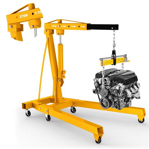Linji 4400 Lbs Heavy Duty Engine Hoist 6 Swivel Casters 4 Position