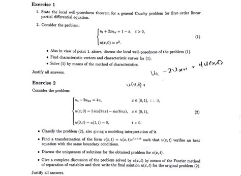 Solved Exercise 1state The Local Well Posedness Theorem For