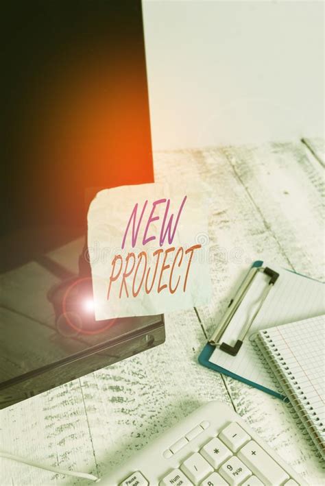 Conceptual Hand Writing Showing New Project Business Photo Text Planned Set Of Interrelated