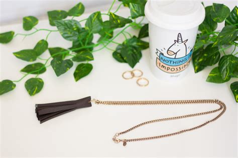 Diy Long Leather Tassel Necklace