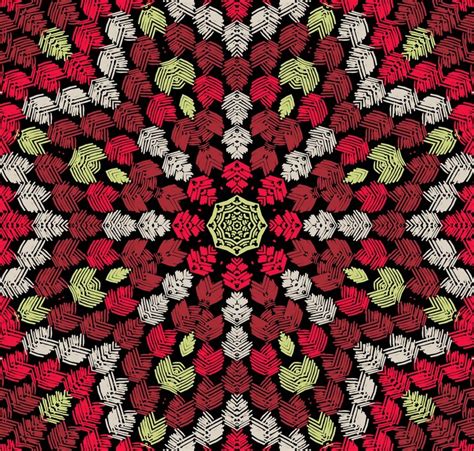 Mosaic Tile Vector Seamless Pattern Interior Wallpaper Colorful