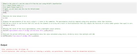 Solved Write A Matlab Program That Will Compute An