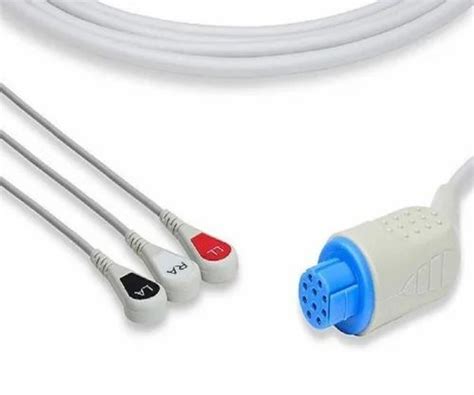 Lead Number 3 Adult Datex Ohmeda Compatible Direct Connect Ecg Cable For Hospital At Rs 1500