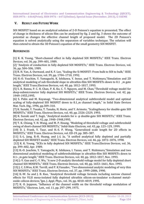 Analytical Solution Of 2d Poissons Equation Using Separation Of Variable Method For Fdsoi