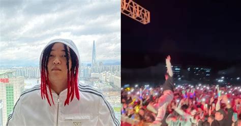 아무도 안받아줘언에듀케이티드 키드 축제 중 관객석 다이빙하다 추락