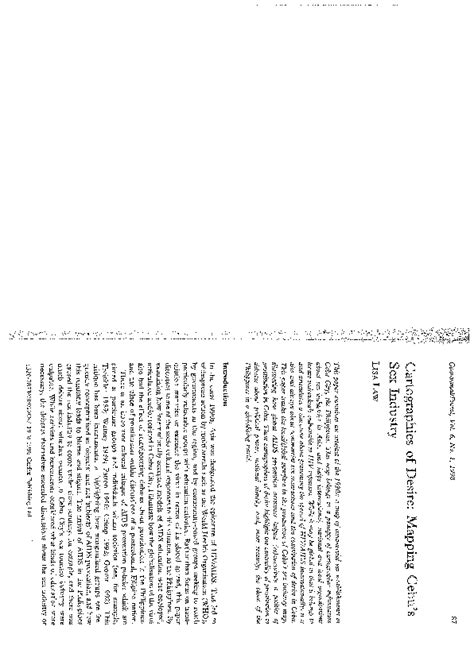 Pdf Cartographies Of Desire Mapping Cebus Sex Industry
