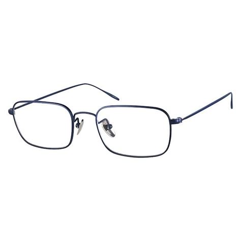 Navy Titanium Rectangle Glasses 138116 Zenni Optical Zenni Optical
