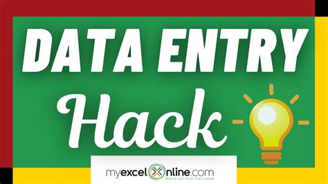 data entry excel hack 🤯 shorts youtube