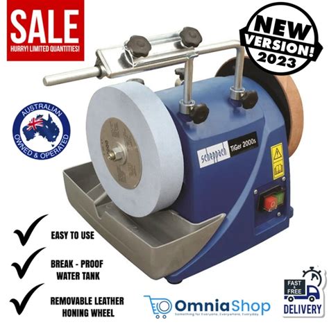 Scheppach Tiger 200mm Wet Sharpener Stone Grinder Chisel Knife Blade Sharp Tool 336 97