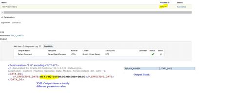 Passing Date Type Parameter From An Ess Job To A Bi Sql Data Model In