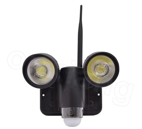 motion activated security camera with sd card wifi pir light camera