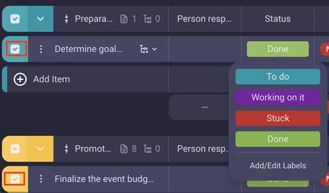Bulk Actions Plaky Help