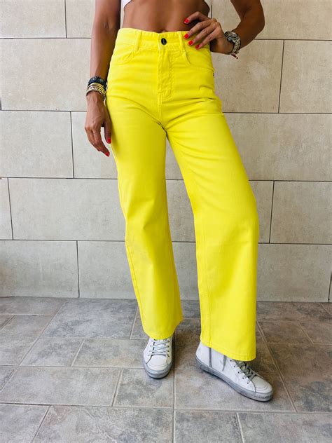 Yellow 90s Jeans Frillu