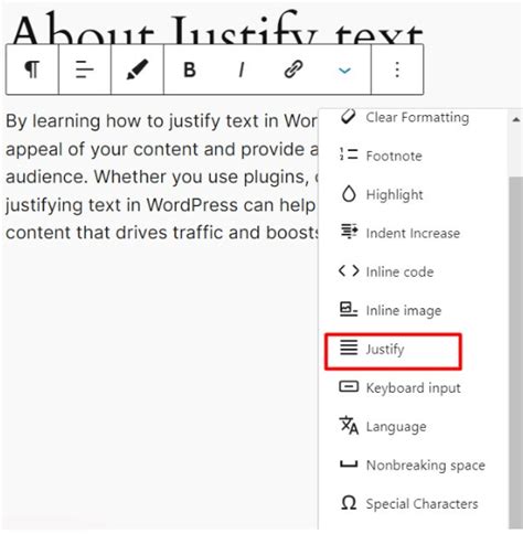 How To Justify Text In Wordpress An Easy Guide For Beginners