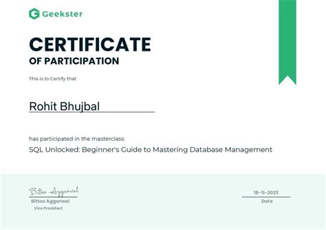 Sql Databasemanagement Careermilestone Internshipexperience