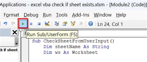 How To Check If A Sheet Exists With Excel Vba 5 Examples Excel Insider