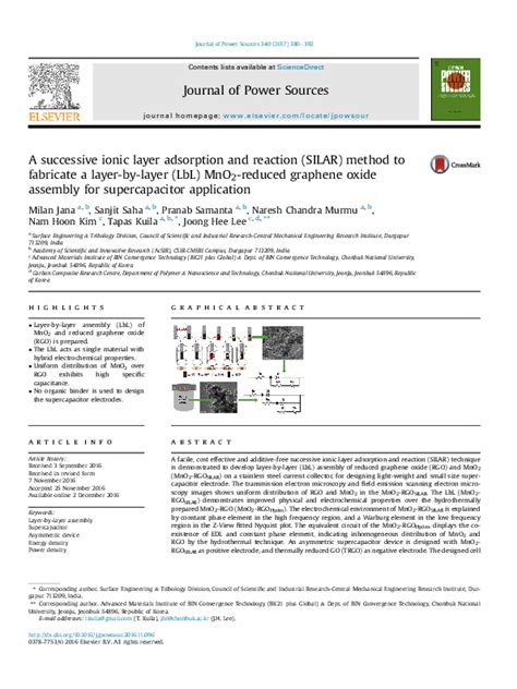 Pdf A Successive Ionic Layer Adsorption And Reaction Silar Method To Fabricate A Layer By