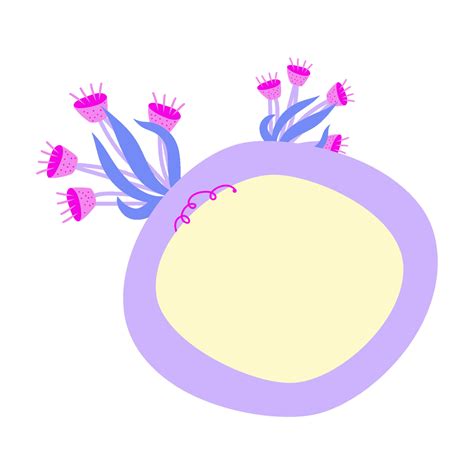 Cute Memo Notebook With Flower Paper Frame For Text Planner Sticker Element Sticky Flat Vector