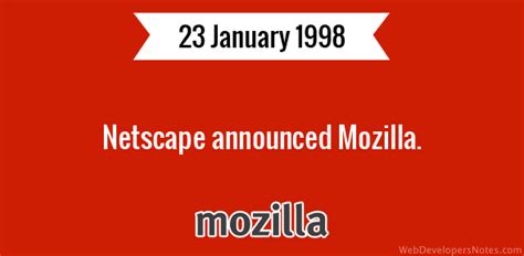 Netscape Announced Mozilla
