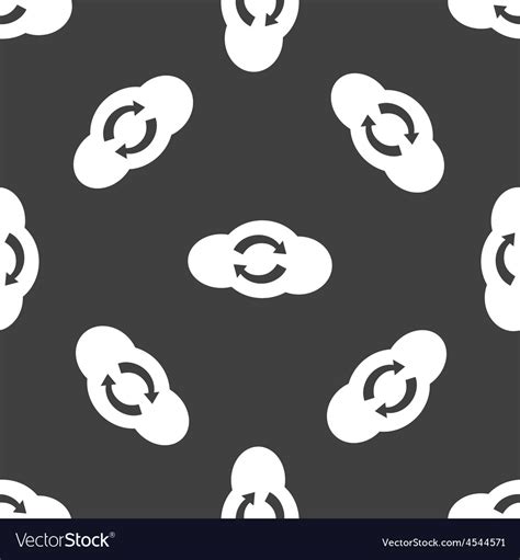 Cloud Synchronization Pattern Royalty Free Vector Image