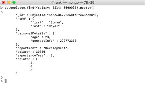 Mongodb Lt Operator Geeksforgeeks