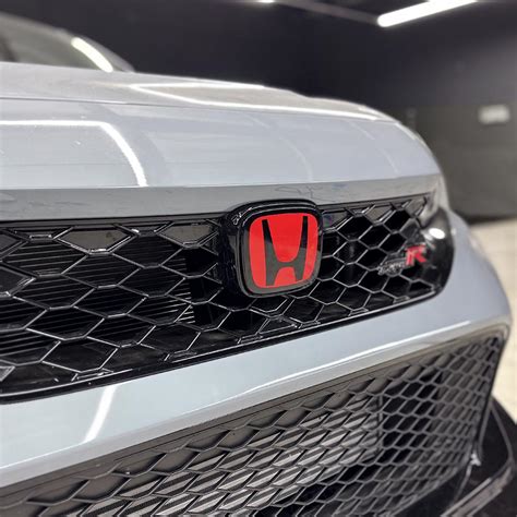 2023 Honda Civic Type R Fl5 Honda Badge Emblem Pre Cut Overlay