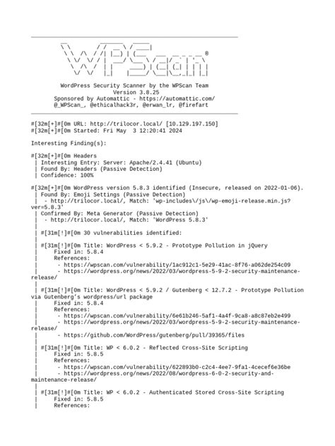 Wps Scan Pdf Internet Protocol Based Network Software World Wide Web