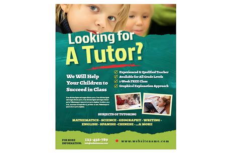 8 Editable Tutoring Flyer Templates Free Download Word Pdf Psd