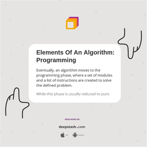 Elements Of An Algorithm Programming Deepstash