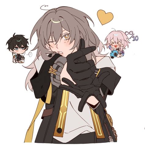 Trailblazer March Th Stelle And Dan Heng Honkai And More Drawn By Majunjuu Danbooru