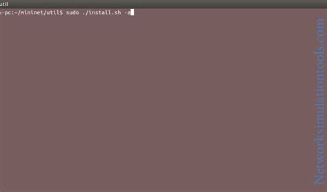 re installation of mininet network simulation tools