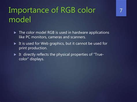 Rgb Colour Model Pptx