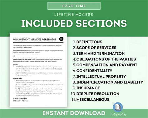 Management Services Agreement Template Probiztemplates