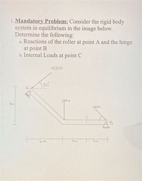 Solved Mandatory Problem Consider The Rigid Body System In Chegg Com