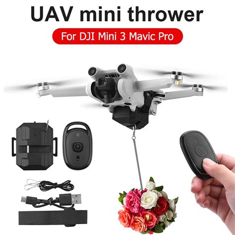 드론용 원격 에어드롭 낚시 링 장착 투척기어 선물 배달용 인명구조용 Dji 매빅 3 프로 2 프로 줌 에어 2 미니