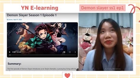 Yn E Learning Thử Thách Học Tiếng Anh Qua Anime Demon Slayer Ss1 Ep1 Overall Youtube