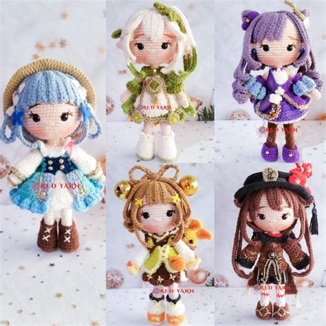 Genshin Impact Doll Amigurumi Genshin Impact Doll Finished Etsy