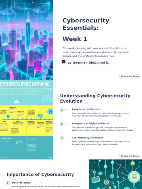 Cybersecurity Essentials Week 1 Pdf