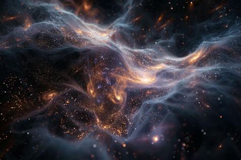 The Cosmic Web Connecting Galaxies Premium Ai Generated Image