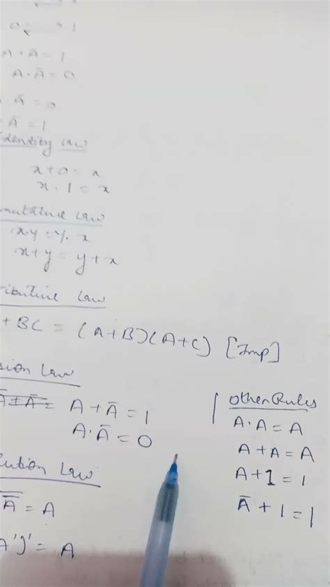 Electronic Concept Basic Properties And Law Associated With Boolean Algebra Youtube