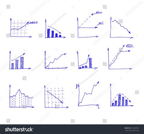 Graphs Charts Set Statistic Data Information Stock Vector Royalty Free 510867301 Shutterstock