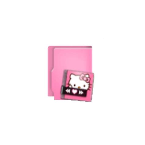 Ios Icon Design Pink Hello Kitty Binder