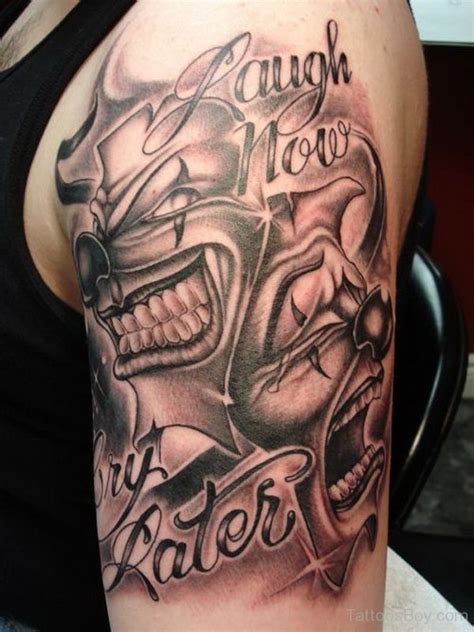 Awesome Devil Tattoo On Shoulder Tattoos Designs