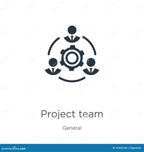 Project Team Icon Vector Trendy Flat Project Team Icon From General Collection Isolated On