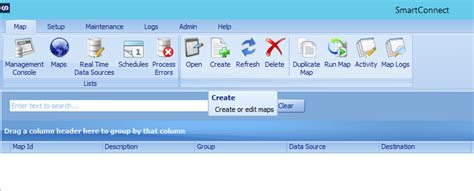 Create Smartconnect Journal Standard Map Create Integration Map